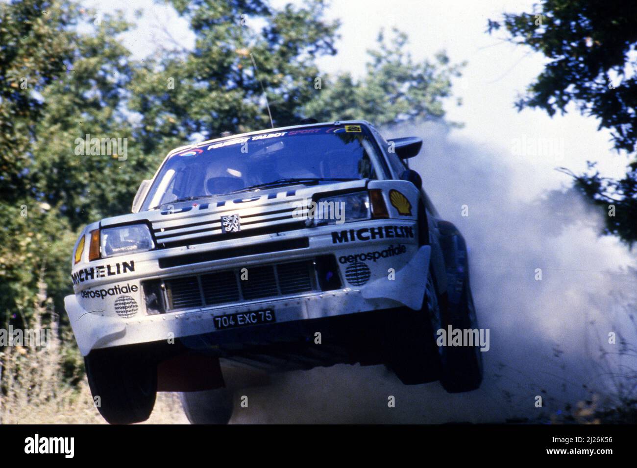 Timo Salonen (FIN) Seppo Harjanne (FIN) Peugeot 205 Turbo 16 E2 GrB ...