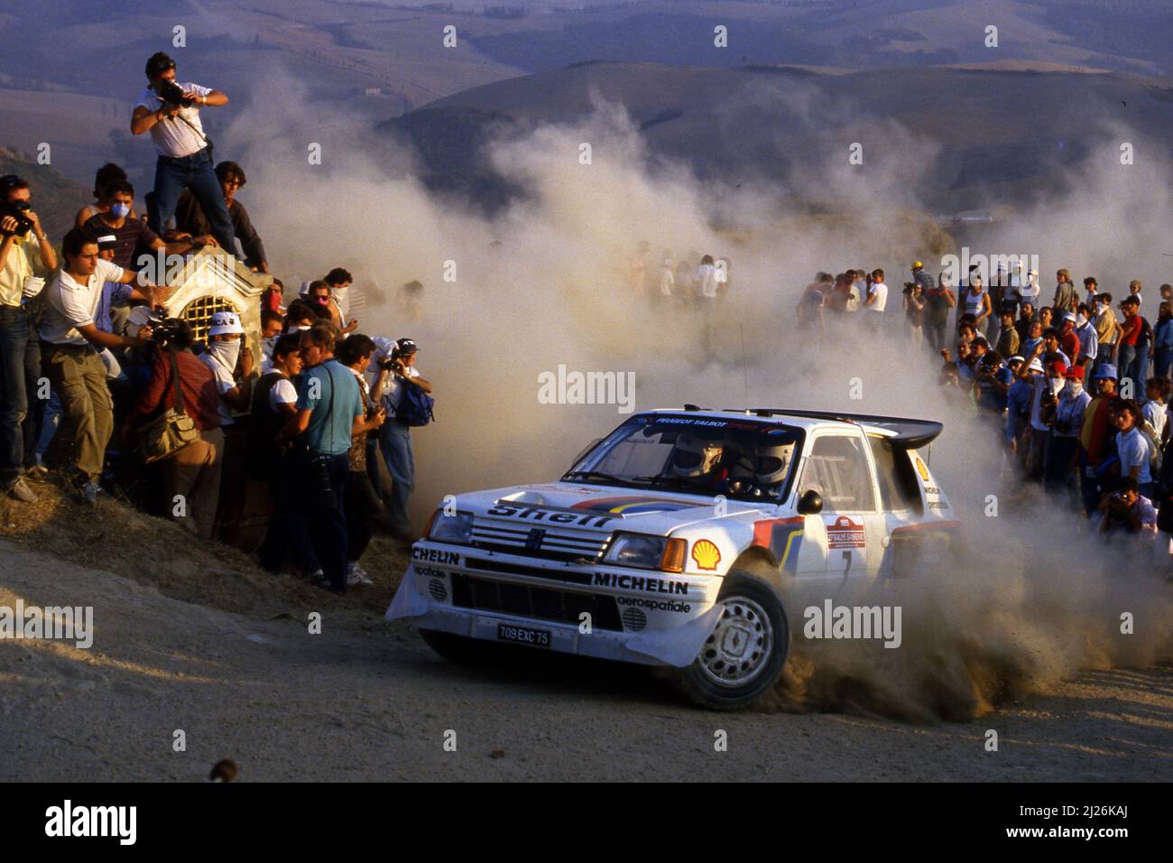Bruno Saby (FRA) Jean Francois Fauchille (FRA) Peugeot 205 Turbo 16 E2 ...