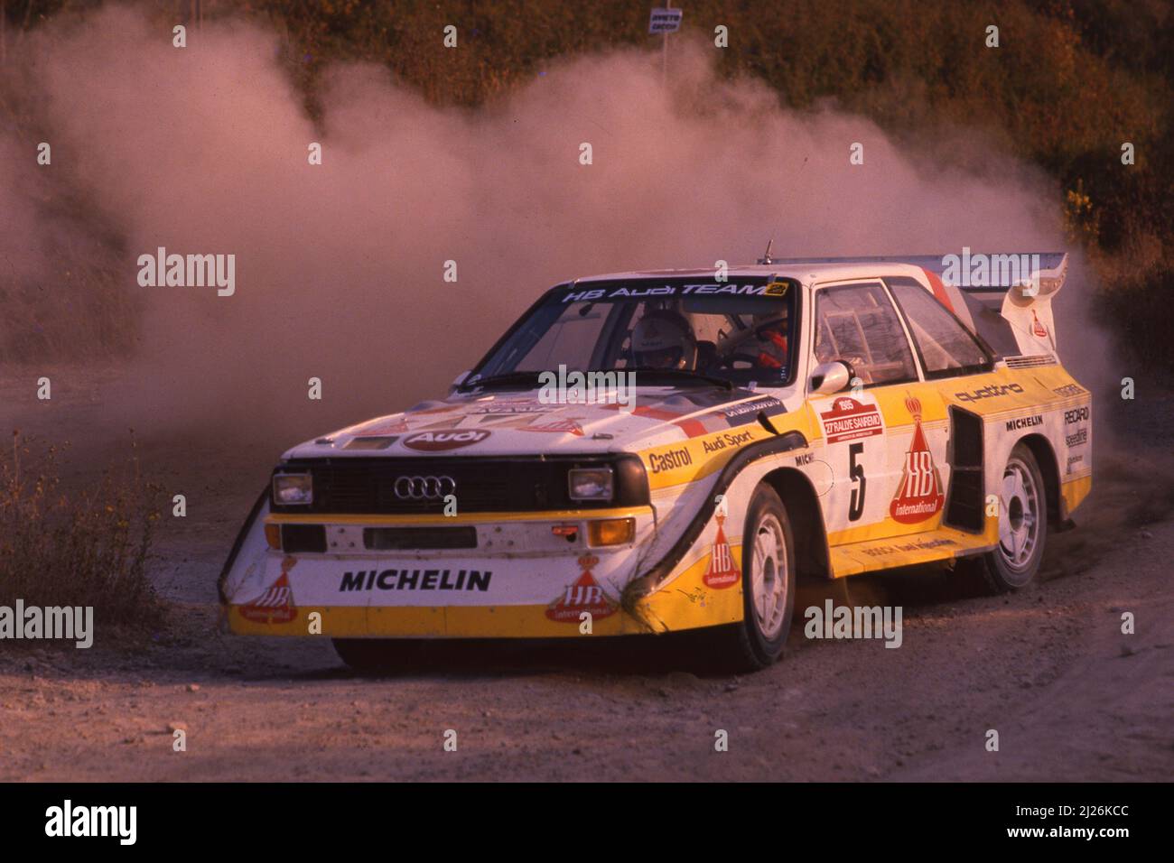 Walter Rohrl (GER) Christian Geistdorfer (GER) Audi Sport Quattro E2 ...