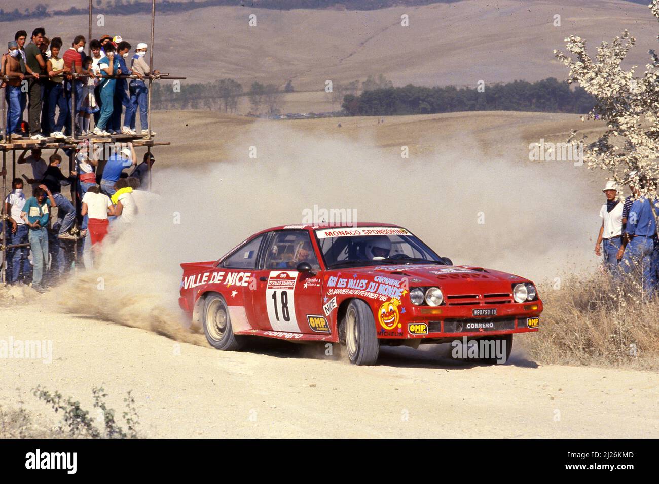 Auguste Tchine Turiani (MC) Pierre Gandolfo (FRA) Opel Manta 400 GrB ...