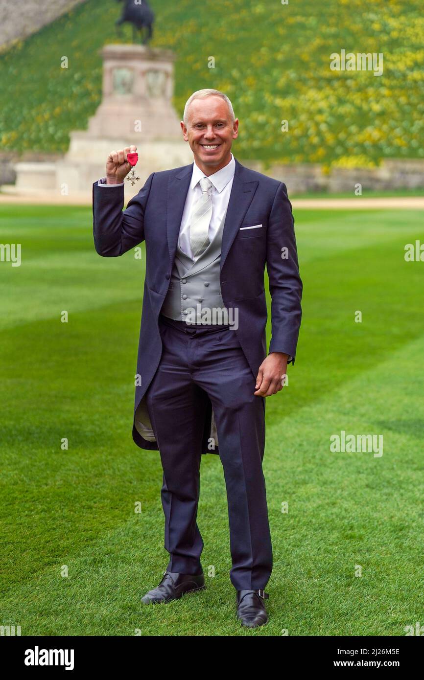 Robert Rinder after receiving his MBE medal from the Prince of Wales ...