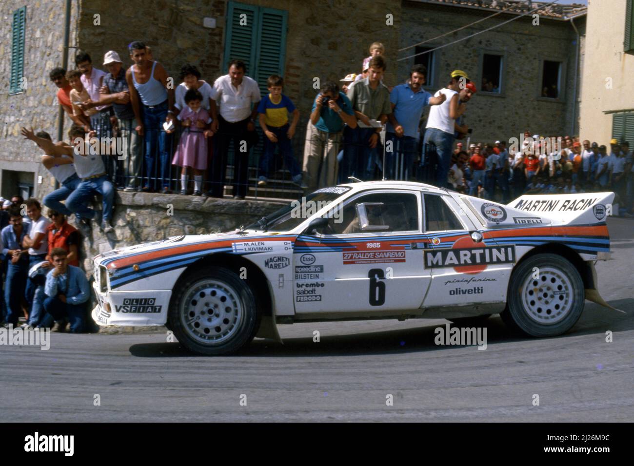 Markku Alen (FIN) Ilkka Kivimaki (FIN) Lancia Rally 037 GrB Lancia ...