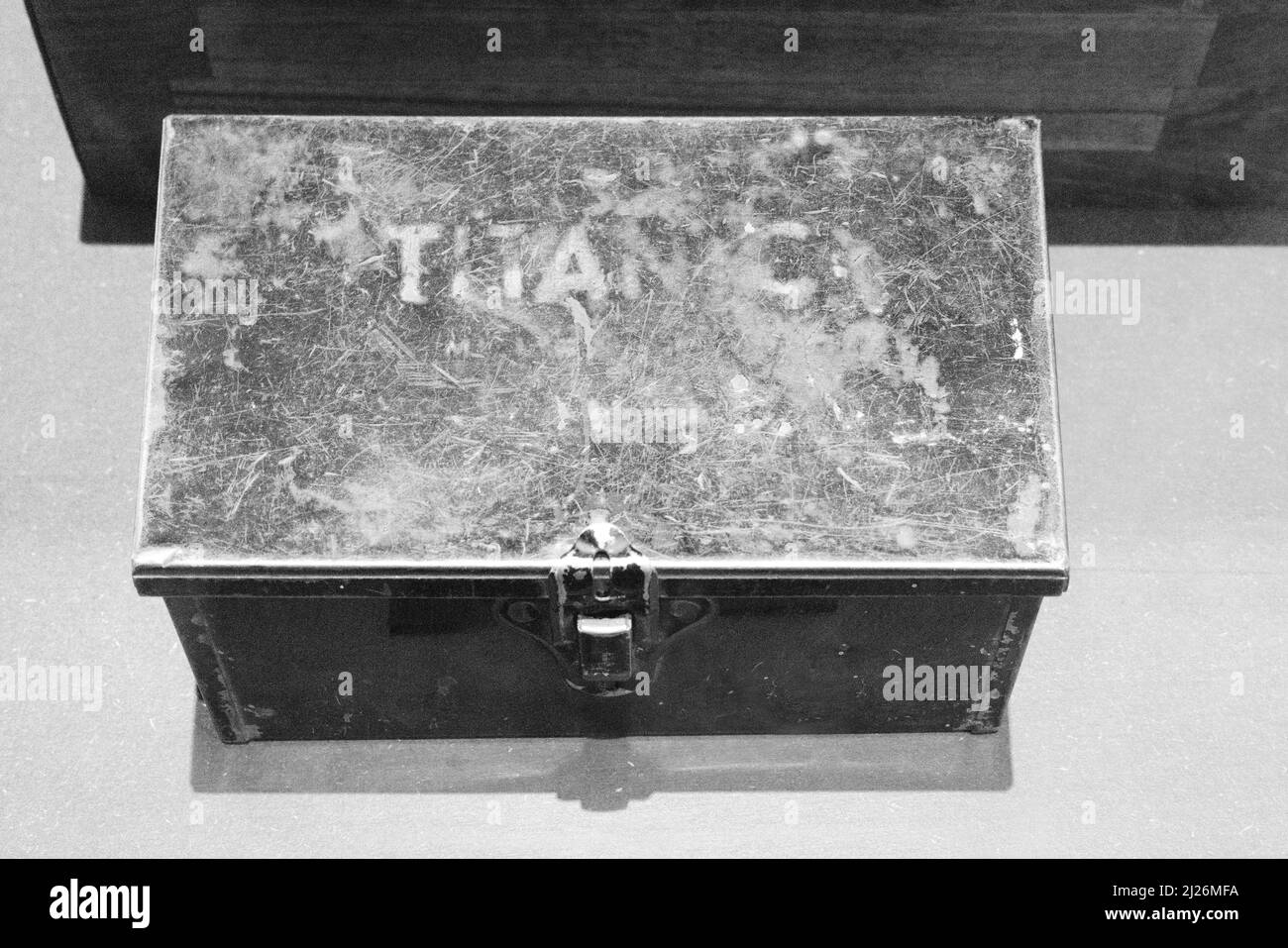 Original Titanic Lifeboat biscuit box recovered from the RMS Titanic ...