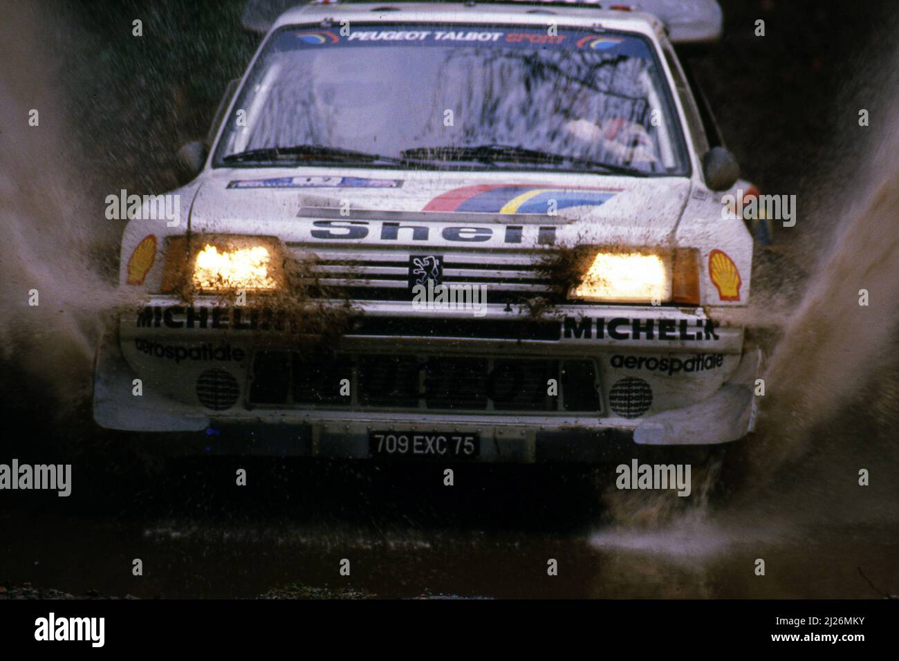 Timo Salonen (FIN) Seppo Harjanne (FIN) Peugeot 205 Turbo 16 E2 GrB ...