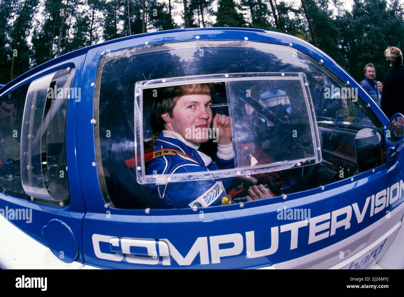 Malcolm Wilson (GBR) Austin MG Metro 6R4 GrB Computervision Rallying ...