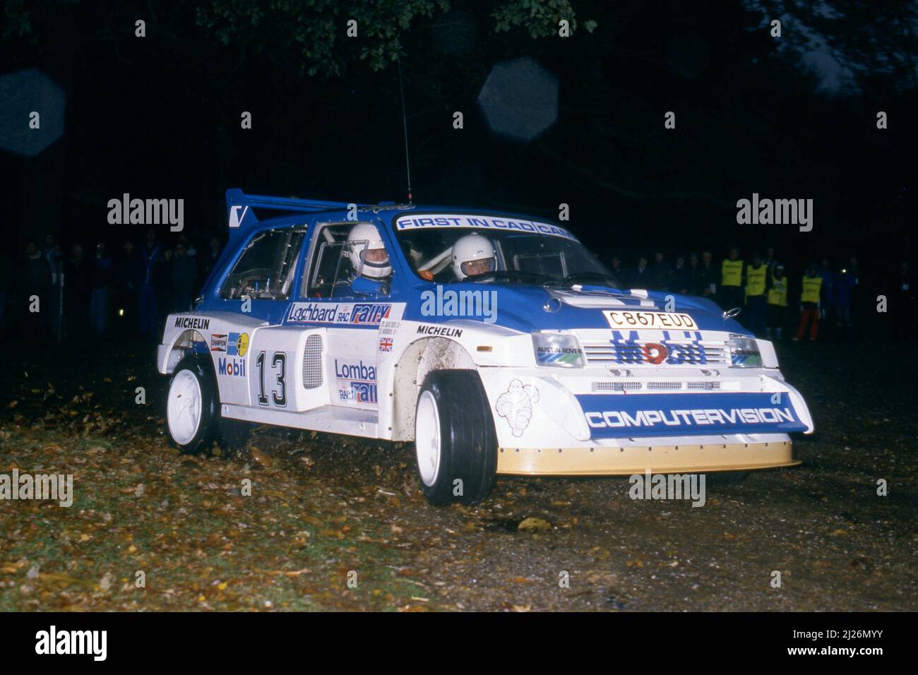 Malcolm Wilson (GBR) Nigel Harris (GBR) Austin MG Metro 6R4 GrB ...