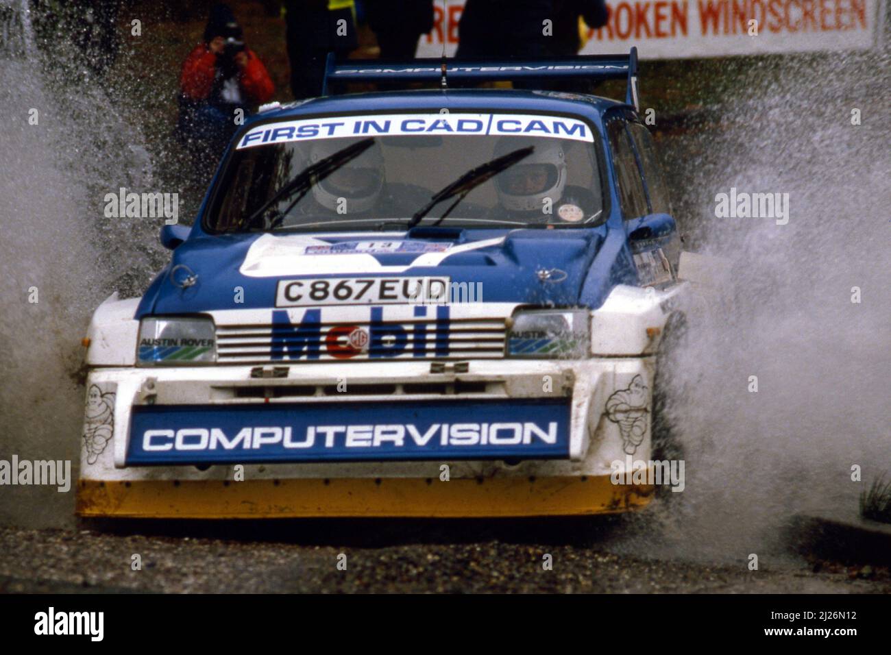 Malcolm Wilson (GBR) Nigel Harris (GBR) Austin MG Metro 6R4 GrB ...