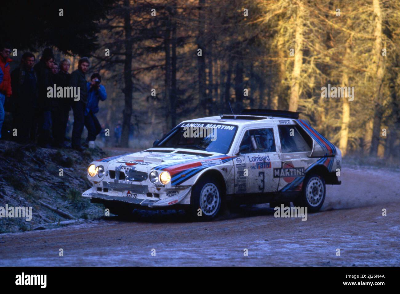 Markku Alen (FIN) Ilkka Kivimaki (FIN) Lancia Delta S4 GrB Martini ...