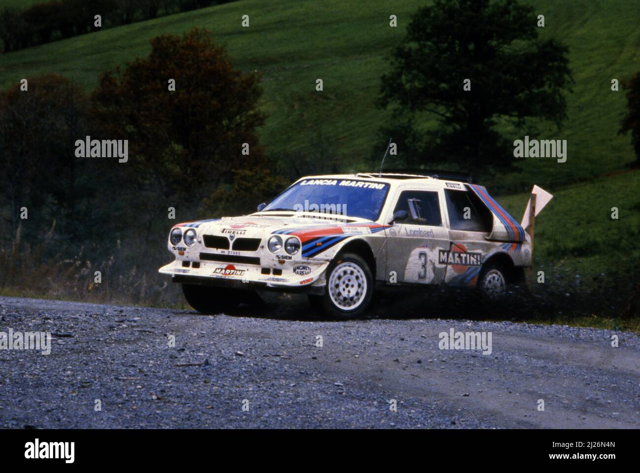 Markku Alen (FIN) Ilkka Kivimaki (FIN) Lancia Delta S4 GrB Martini ...