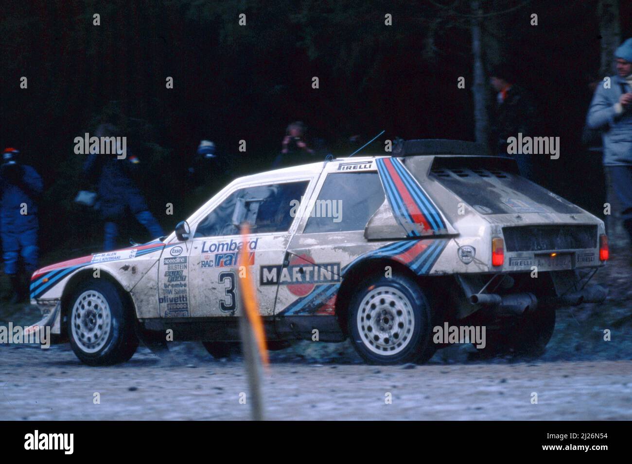 Markku Alen (FIN) Ilkka Kivimaki (FIN) Lancia Delta S4 GrB Martini ...