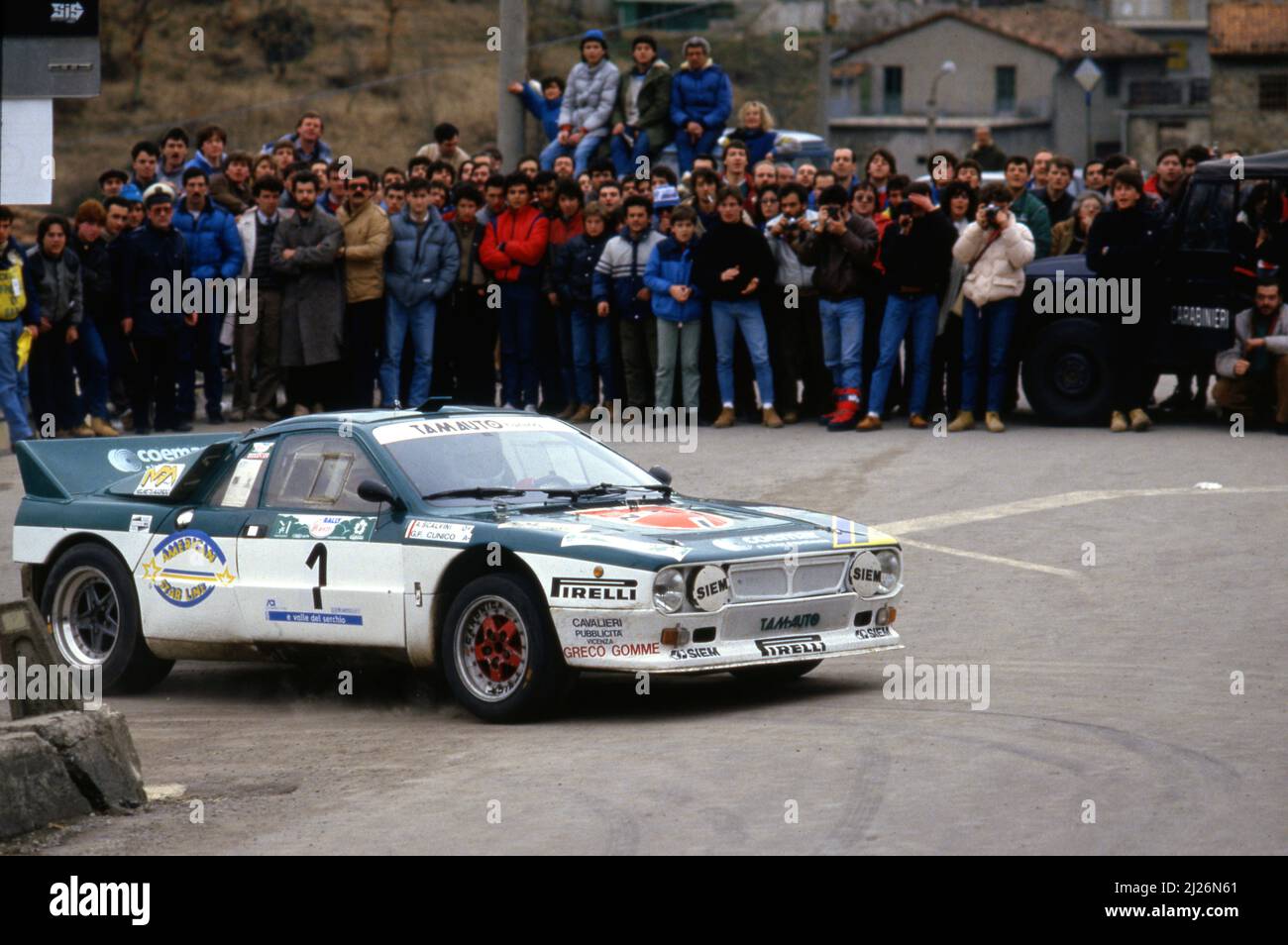 Gianfranco Cunico (ITA) Pierangelo Scalvini (ITA) Lancia Rally 037 GrB ...