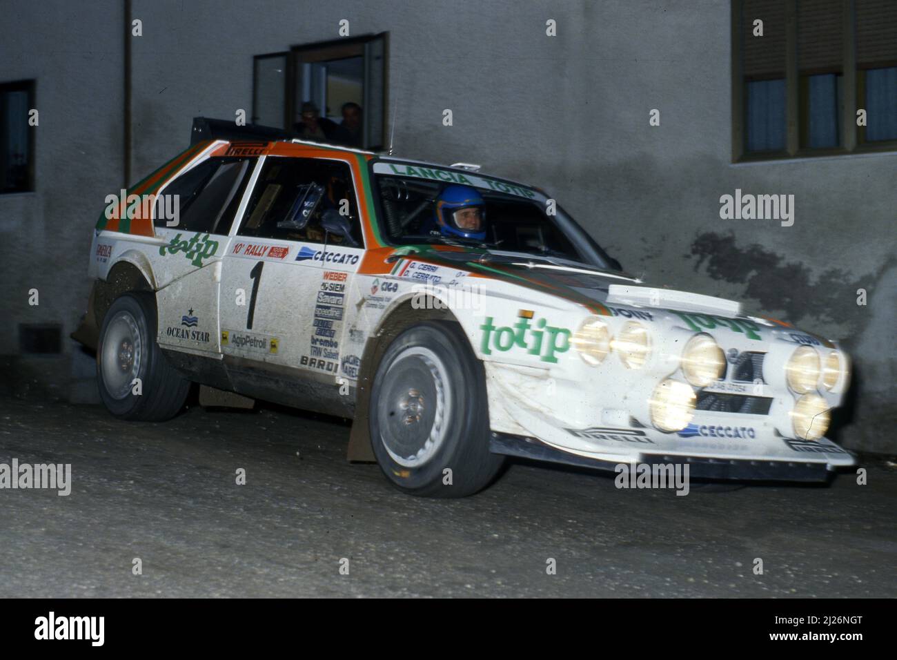 Dario Cerrato (ITA) Giuseppe Geppi Cerri (ITA) Lancia Delta S4 GrB ...