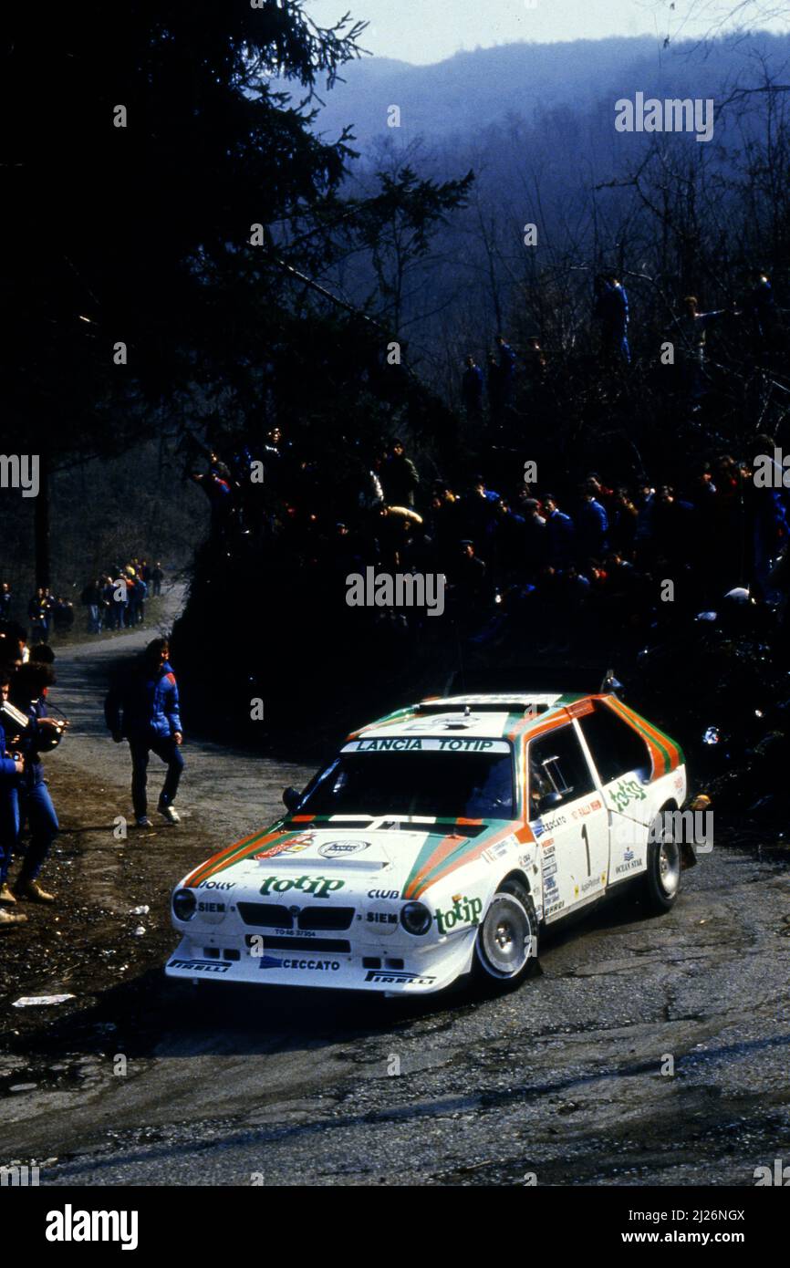 Dario Cerrato (ITA) Giuseppe Geppi Cerri (ITA) Lancia Delta S4 GrB ...