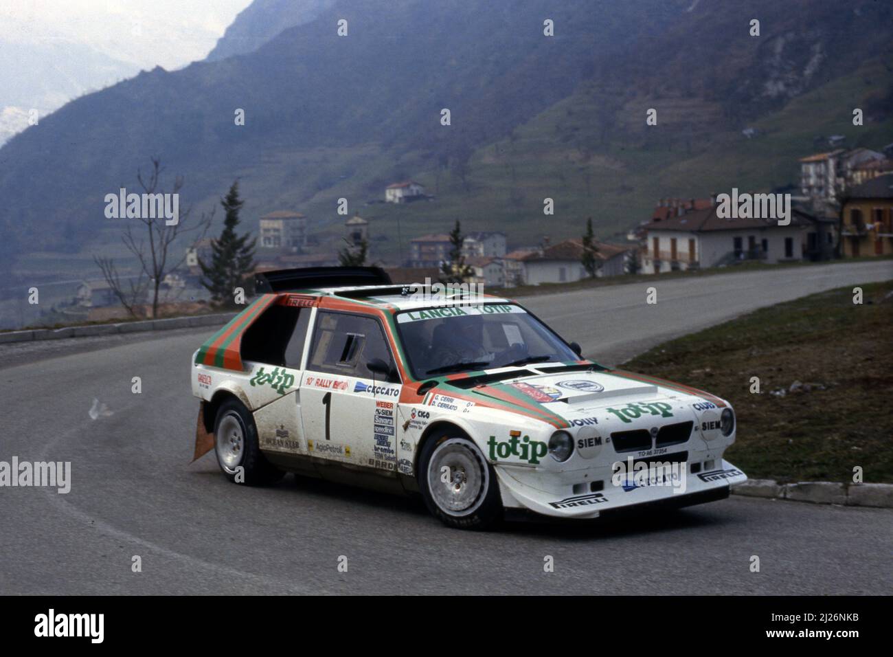 Dario Cerrato (ITA) Giuseppe Geppi Cerri (ITA) Lancia Delta S4 GrB ...