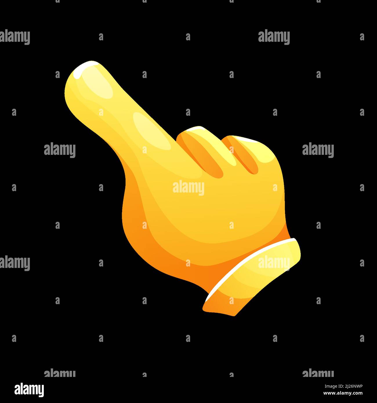 cartoon Hand Cursor Icon for Game UI Stock Vector Image & Art - Alamy