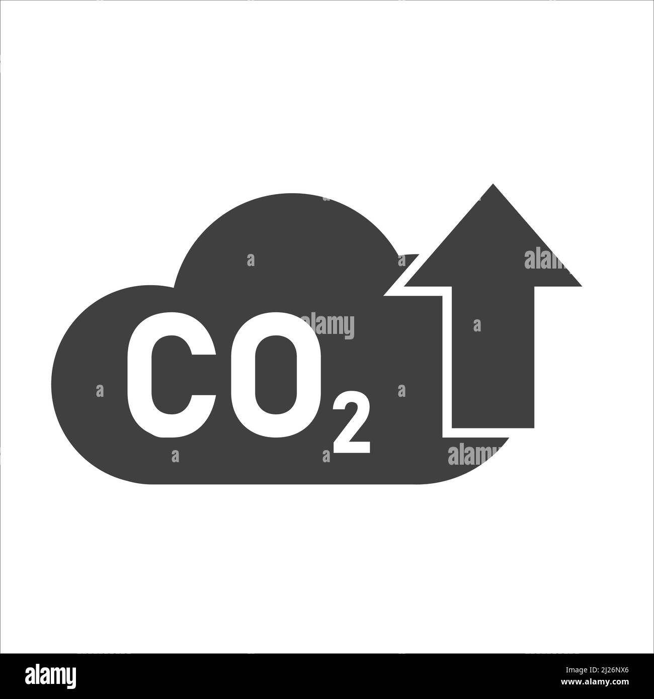 co2 emissions icon. carbon dioxide pollution. ecology and environment ...