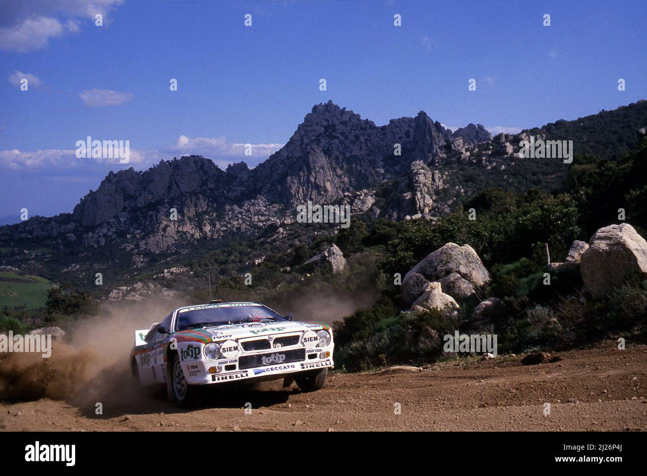 Massimo Ercolani (RSM) Tiziana Borghi (ITA) Lancia Rally 037 GrB Jolly ...