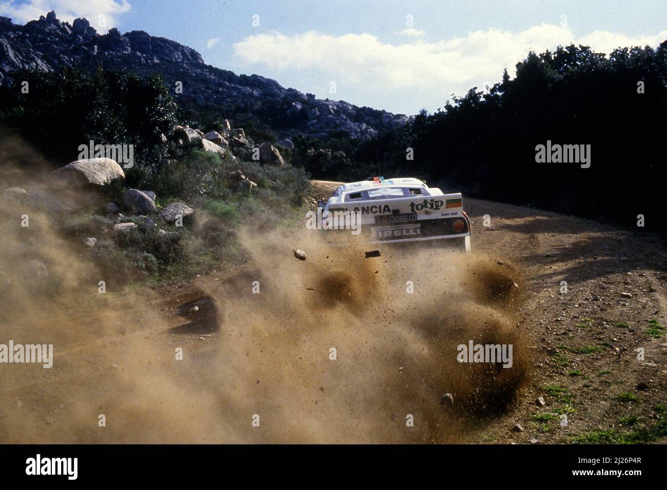 Massimo Ercolani (RSM) Tiziana Borghi (ITA) Lancia Rally 037 GrB Jolly ...