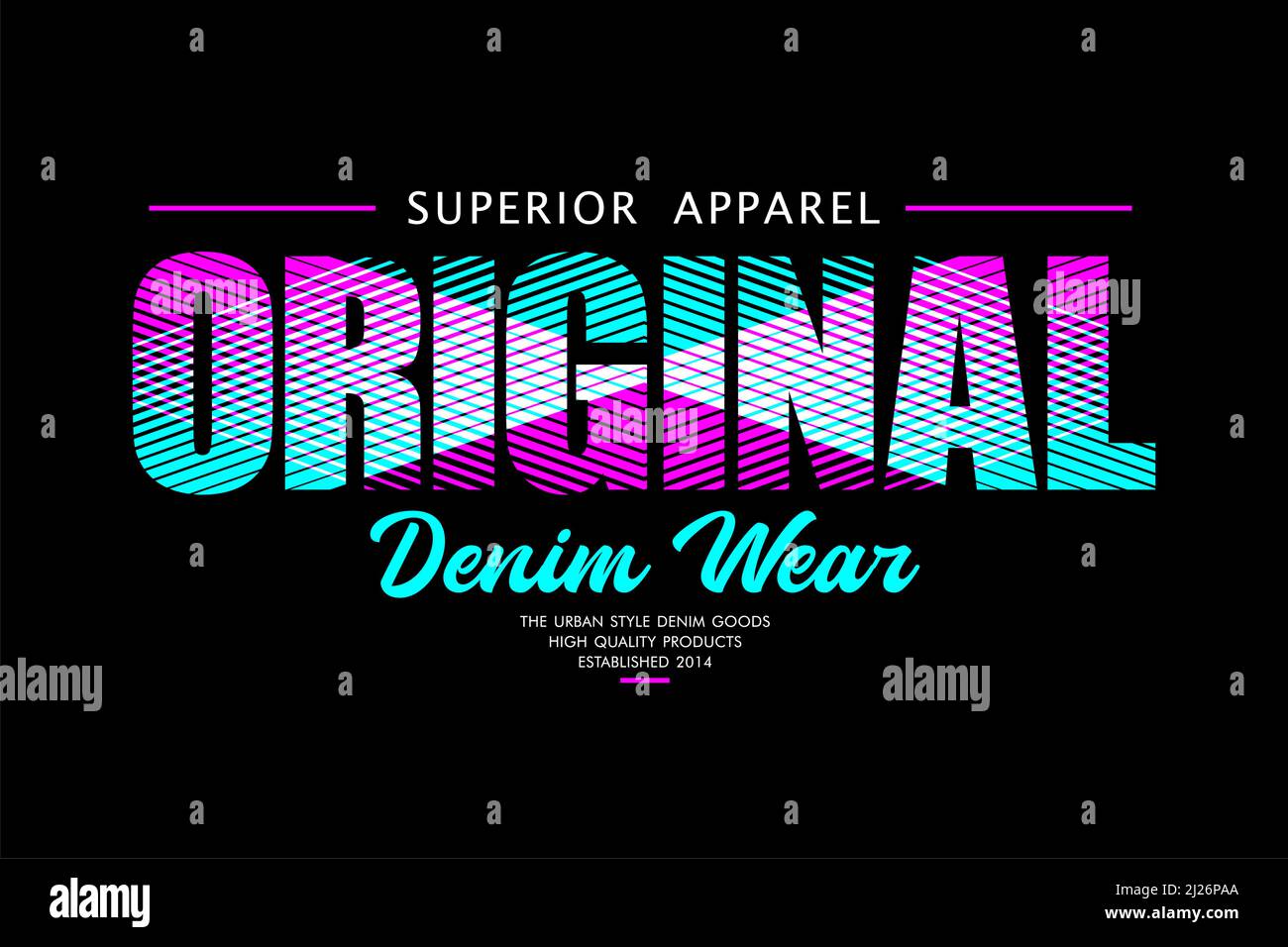 Typography design denim wear, vector illustration, to print on t-shirts ...