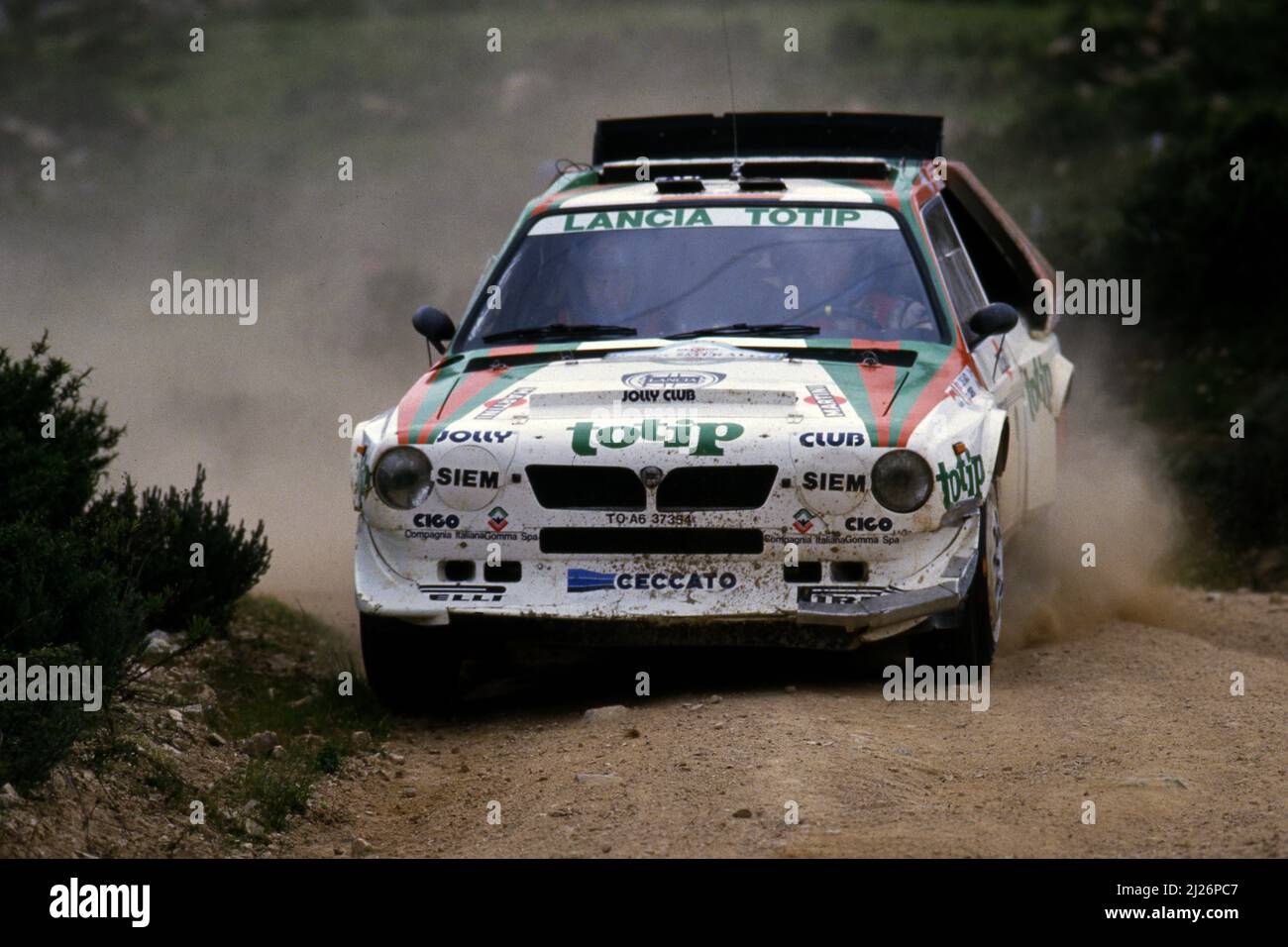 Dario Cerrato (ITA) Giuseppe Geppi Cerri (ITA) Lancia Delta S4 GrB ...