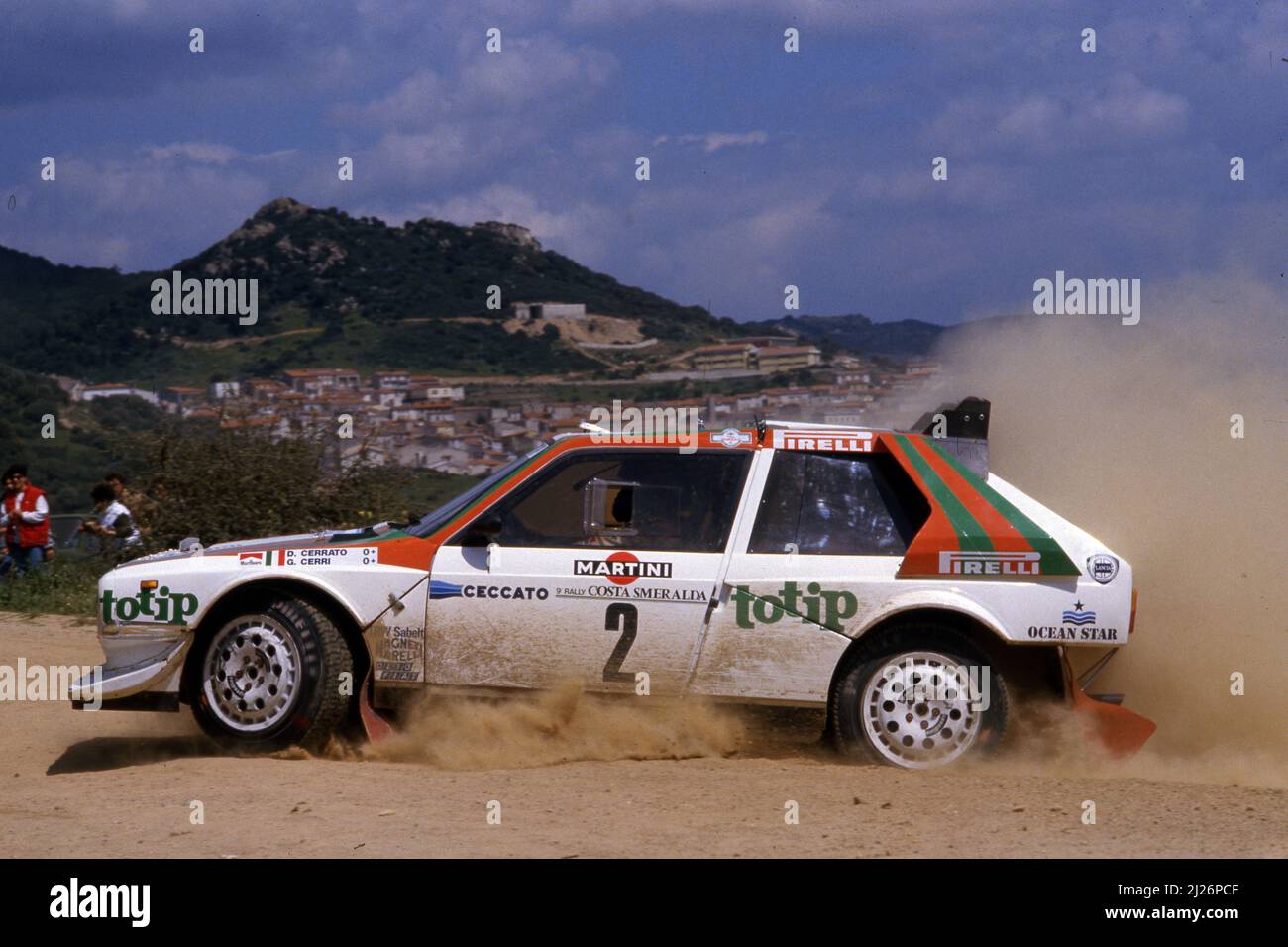Dario Cerrato (ITA) Giuseppe Geppi Cerri (ITA) Lancia Delta S4 GrB ...