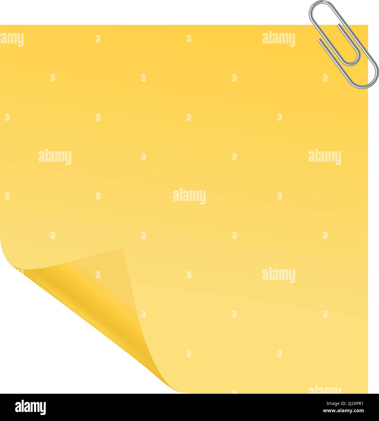 Clips paper notepad Stock Vector Images - Alamy