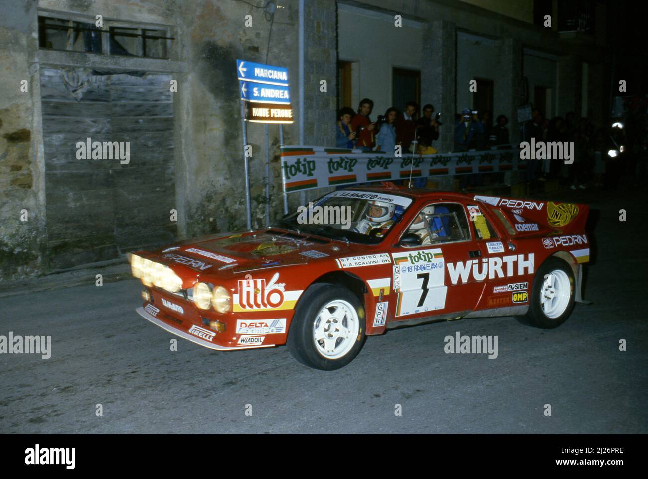 Gianfranco Cunico (ITA) Pierangelo Scalvini (ITA) Lancia Rally 037 GrB ...