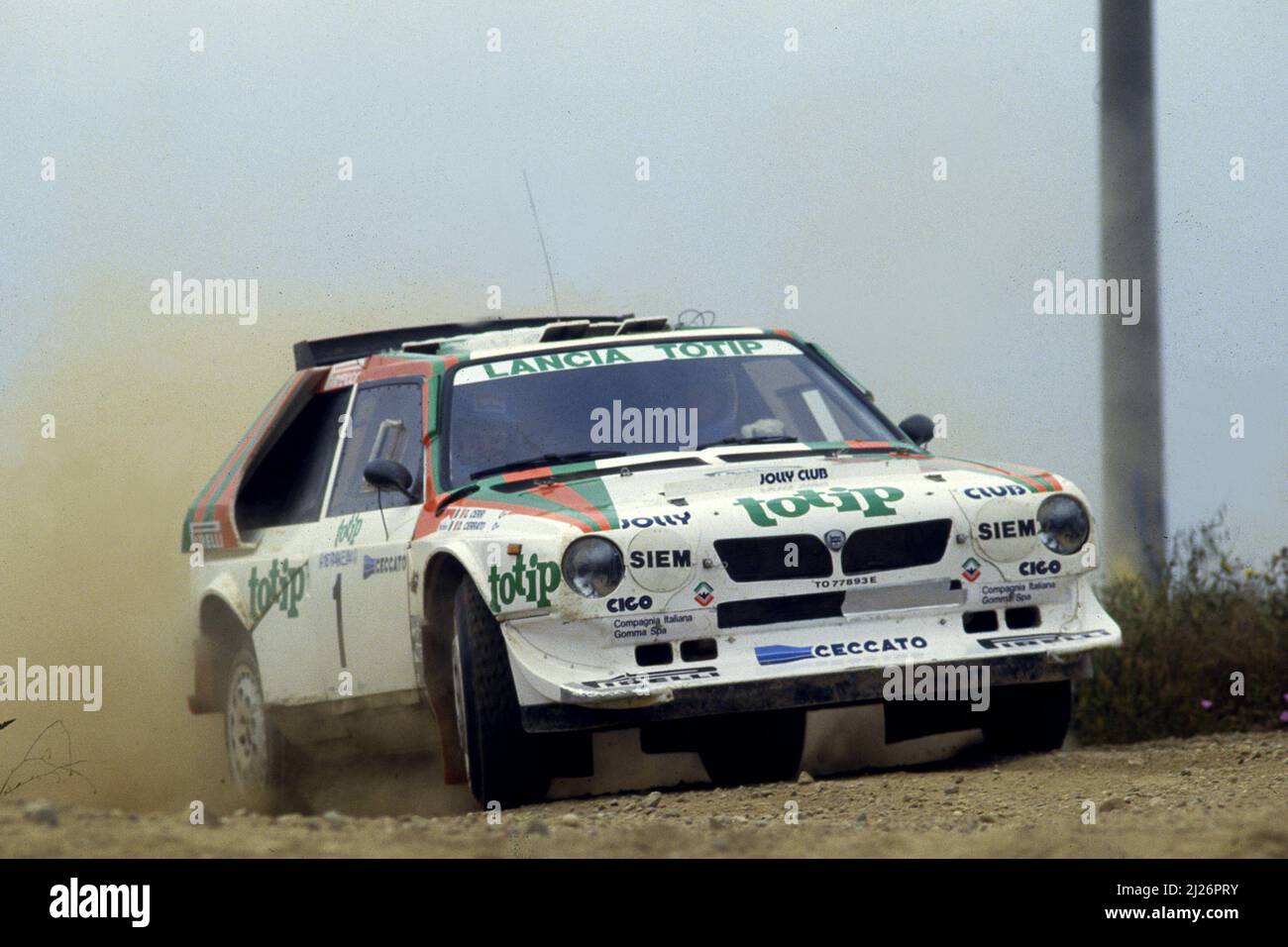 Dario Cerrato (ITA) Giuseppe Geppi Cerri (ITA) Lancia Delta S4 GrB ...
