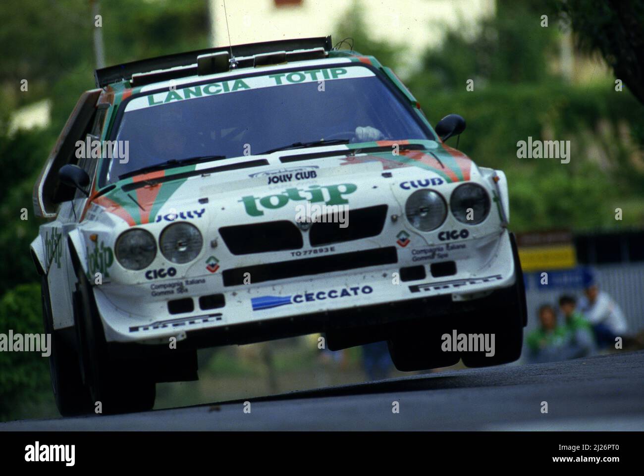 Dario Cerrato (ITA) Giuseppe Geppi Cerri (ITA) Lancia Delta S4 GrB ...