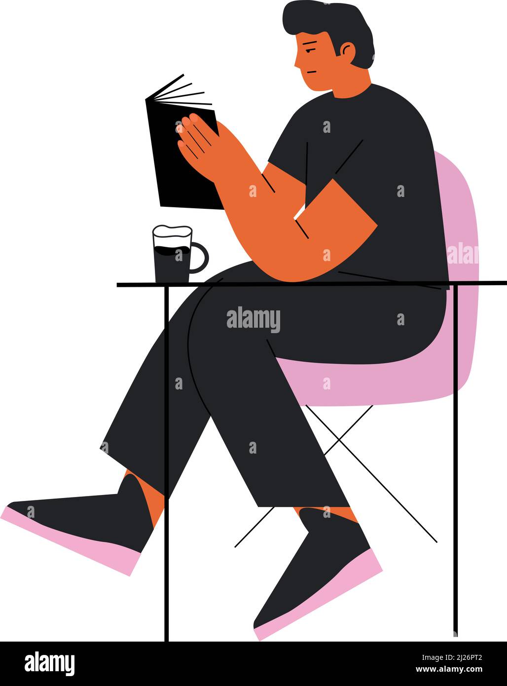 Man desk office sheets Stock Vector Images - Alamy