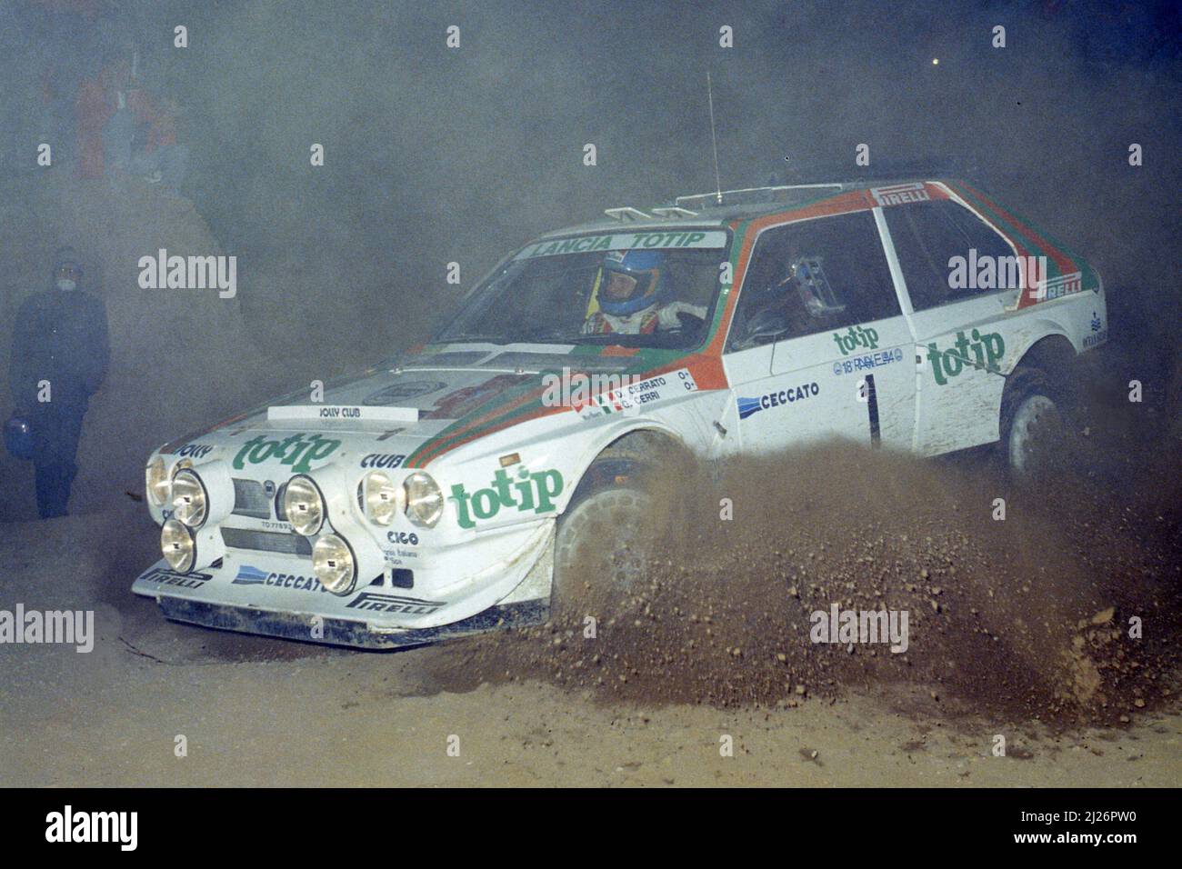 Dario Cerrato (ITA) Giuseppe Geppi Cerri (ITA) Lancia Delta S4 GrB ...