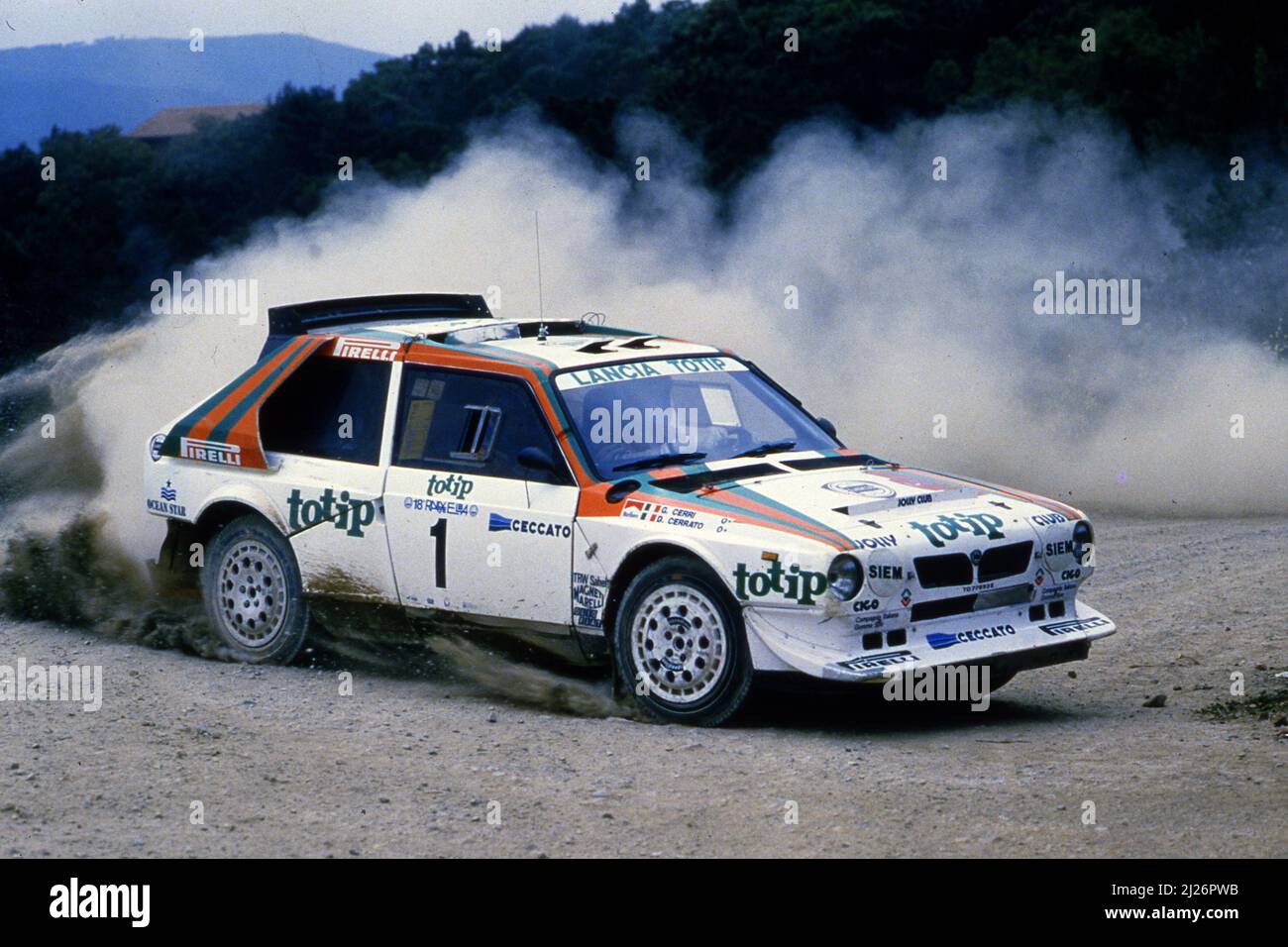 Dario Cerrato (ITA) Giuseppe Geppi Cerri (ITA) Lancia Delta S4 GrB ...