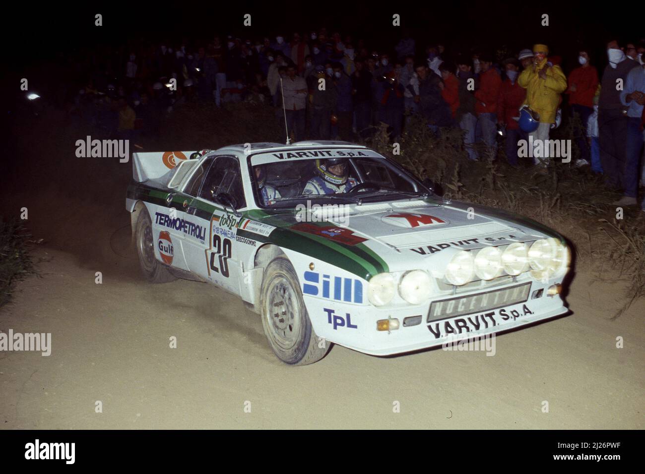 Paolo Alessandrini (ITA) Alessandro Alessandrini (ITA) Lancia Rally 037 ...