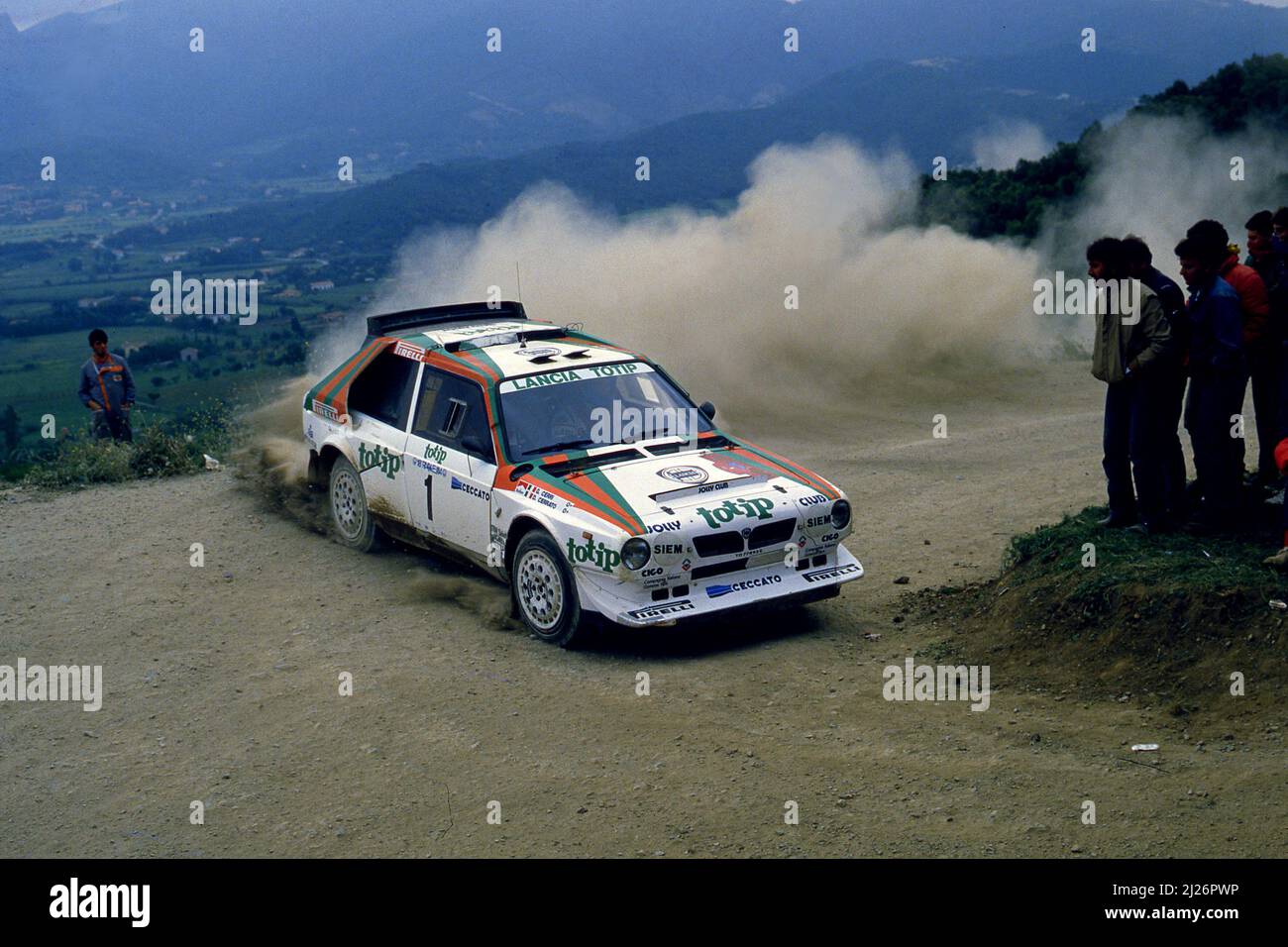 Dario Cerrato (ITA) Giuseppe Geppi Cerri (ITA) Lancia Delta S4 GrB ...