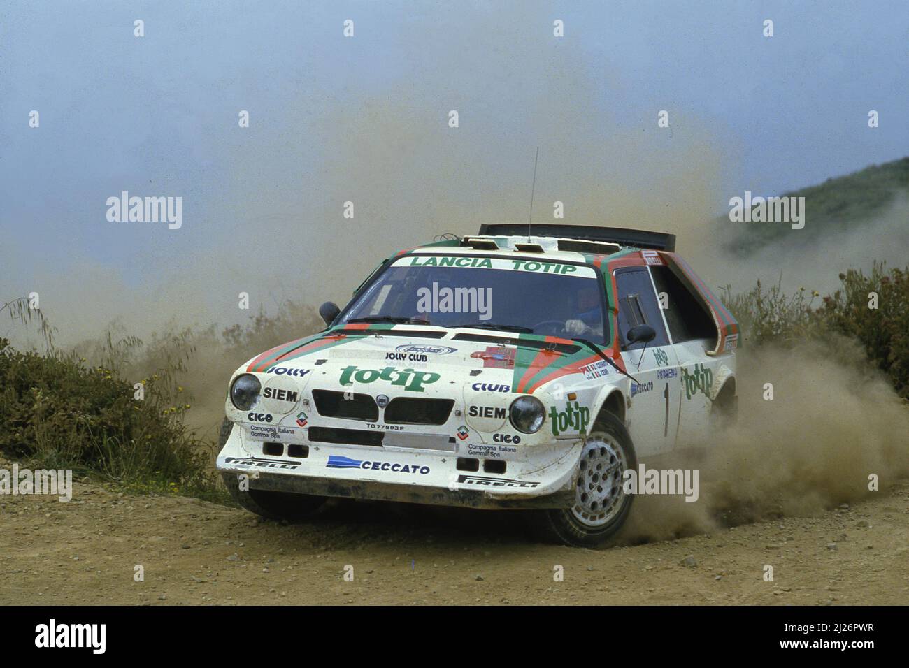 Dario Cerrato (ITA) Giuseppe Geppi Cerri (ITA) Lancia Delta S4 GrB ...