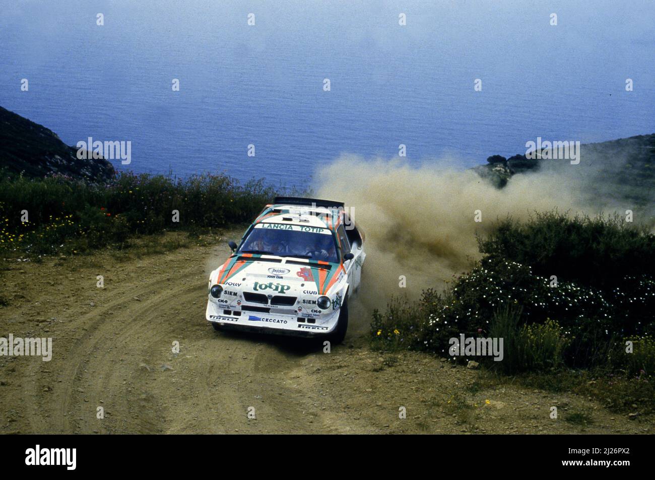 Dario Cerrato (ITA) Giuseppe Geppi Cerri (ITA) Lancia Delta S4 GrB ...