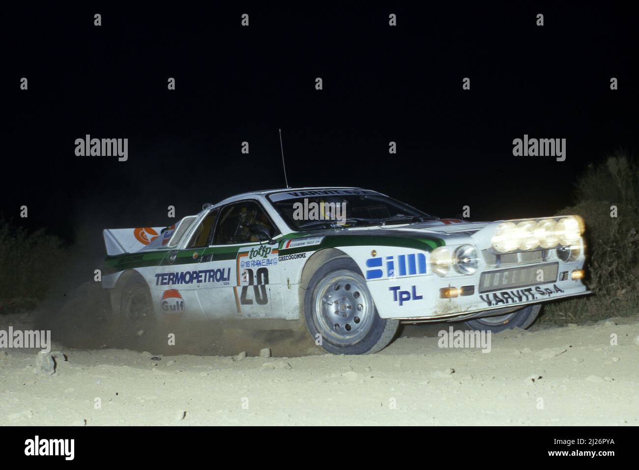 Paolo Alessandrini (ITA) Alessandro Alessandrini (ITA) Lancia Rally 037 ...