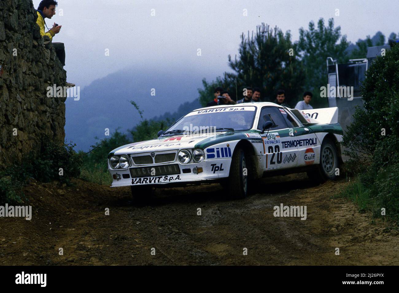 Paolo Alessandrini (ITA) Alessandro Alessandrini (ITA) Lancia Rally 037 ...