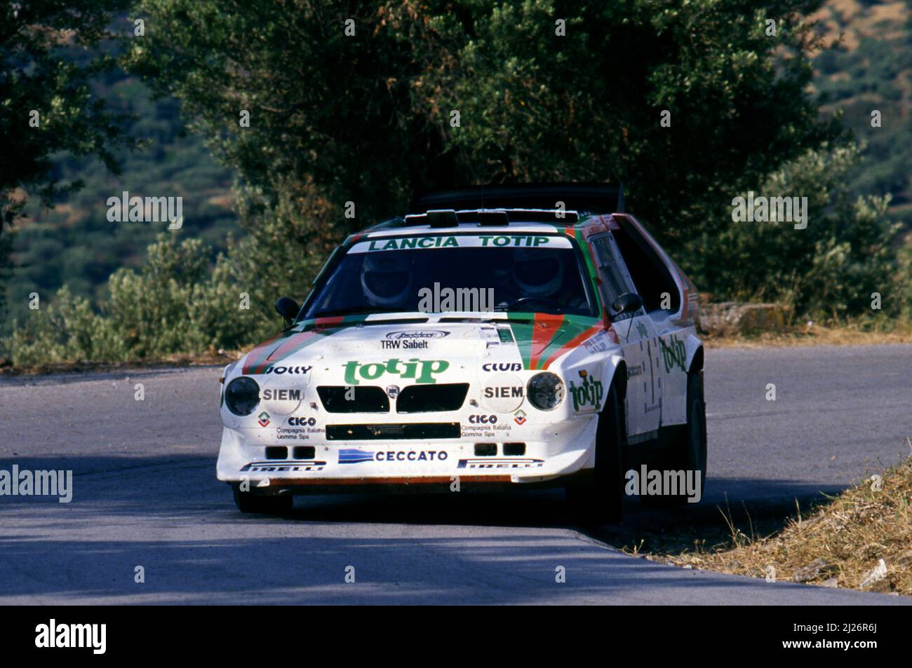 Dario Cerrato (ITA) Giuseppe Geppi Cerri (ITA) Lancia Delta S4 GrB ...