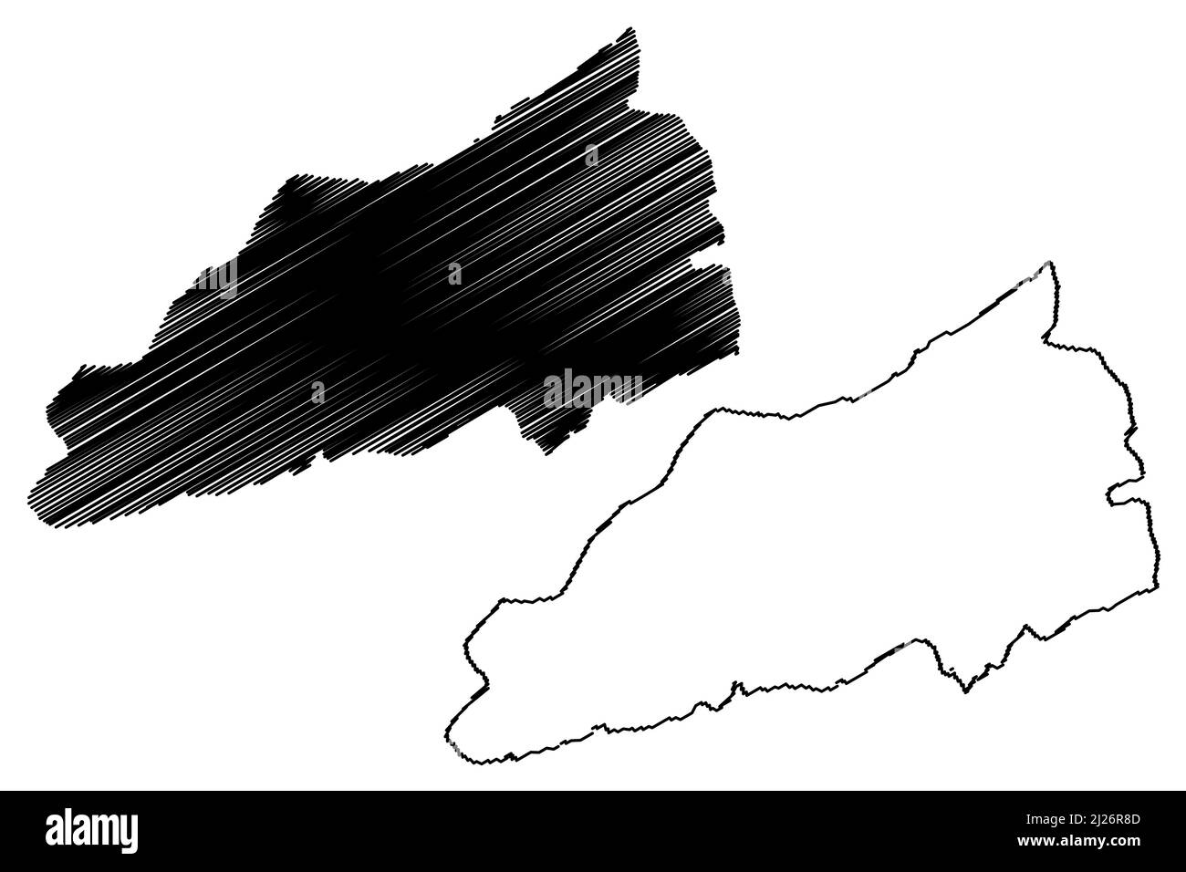 Milne Land island (Kingdom of Denmark, Greenland, North America) map ...