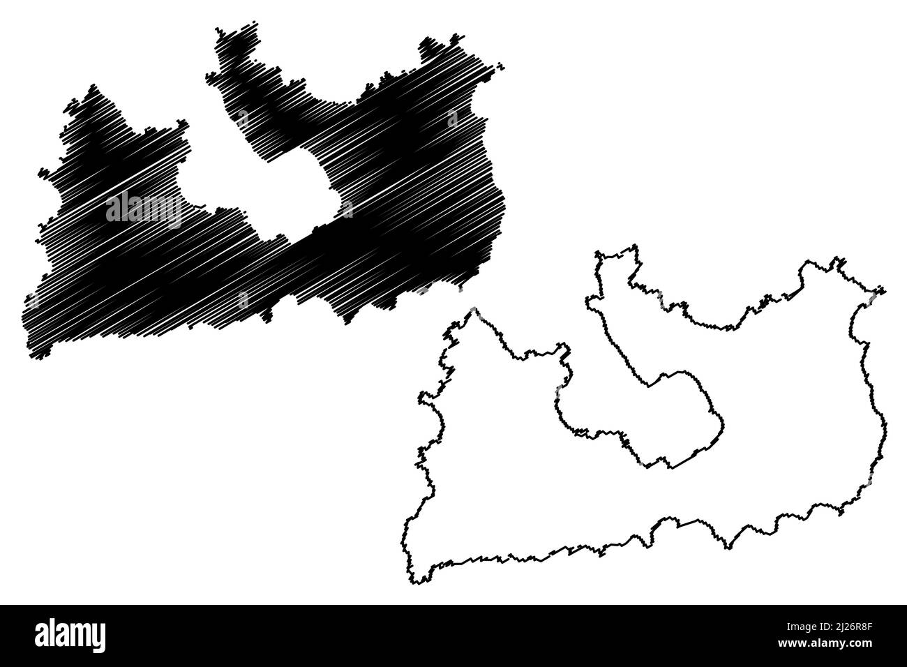 Milos island (Hellenic Republic, Greece, Aegean Sea) map vector ...
