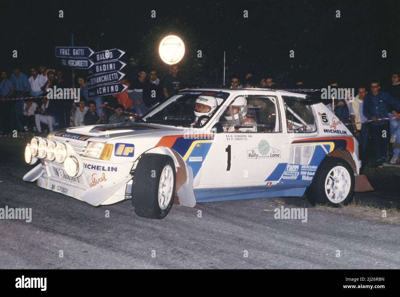 Andrea Zanussi (ITA) Paolo Poppi Amati (ITA) Peugeot 205 T16 E2 GrB ...
