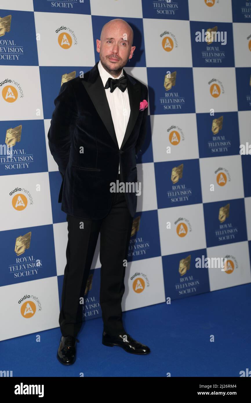 Actor Tom Allen arriving for the Royal Television Society Programme ...