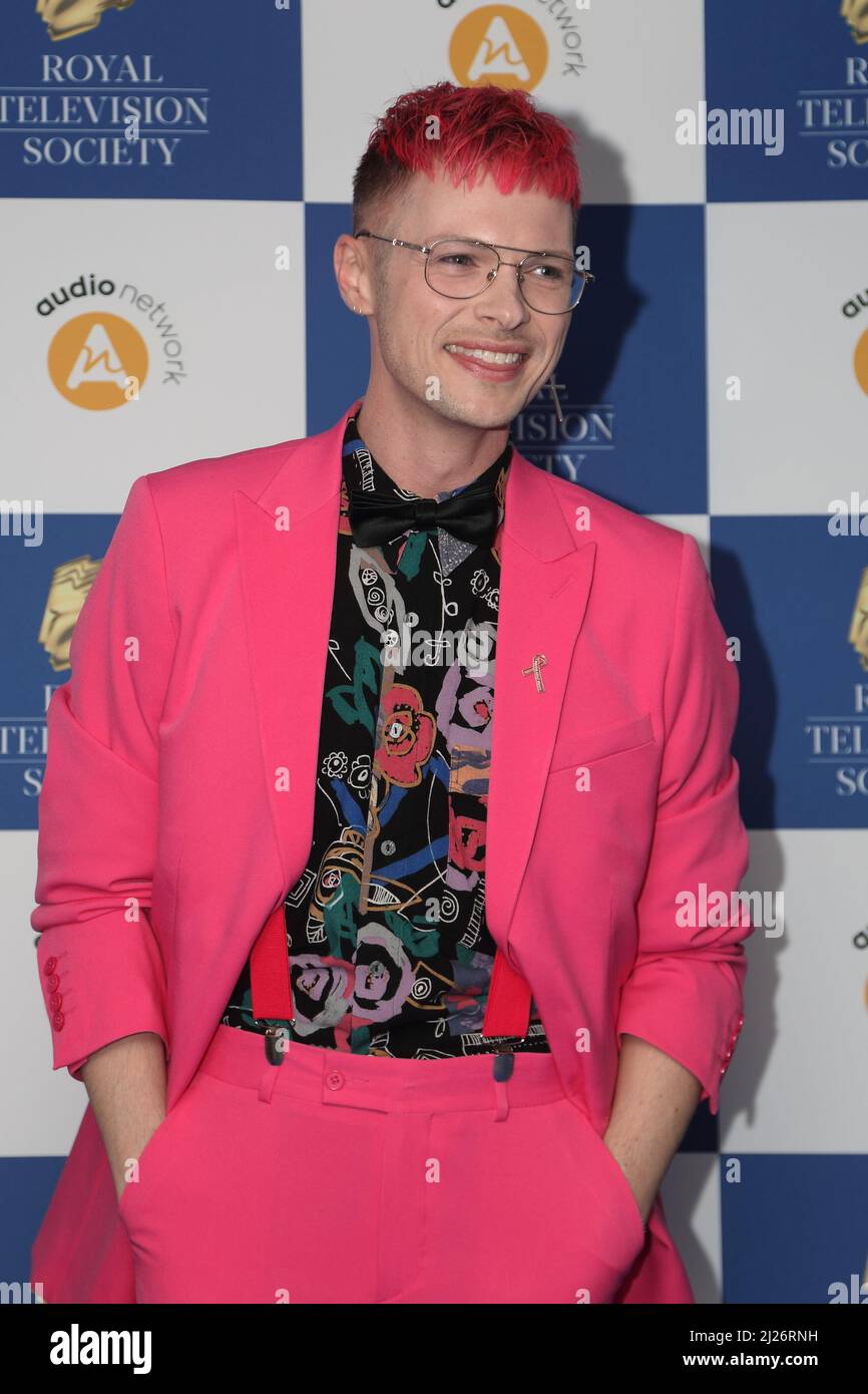 Actor Nathanial Hall arriving for the Royal Television Society ...