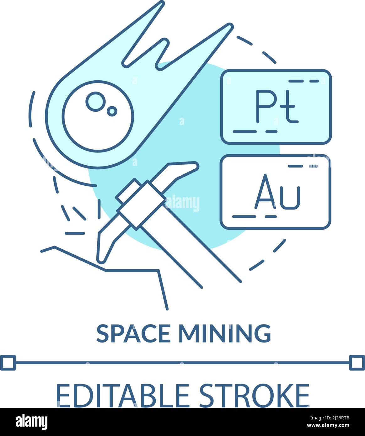 Space mining Stock Vector Images - Alamy