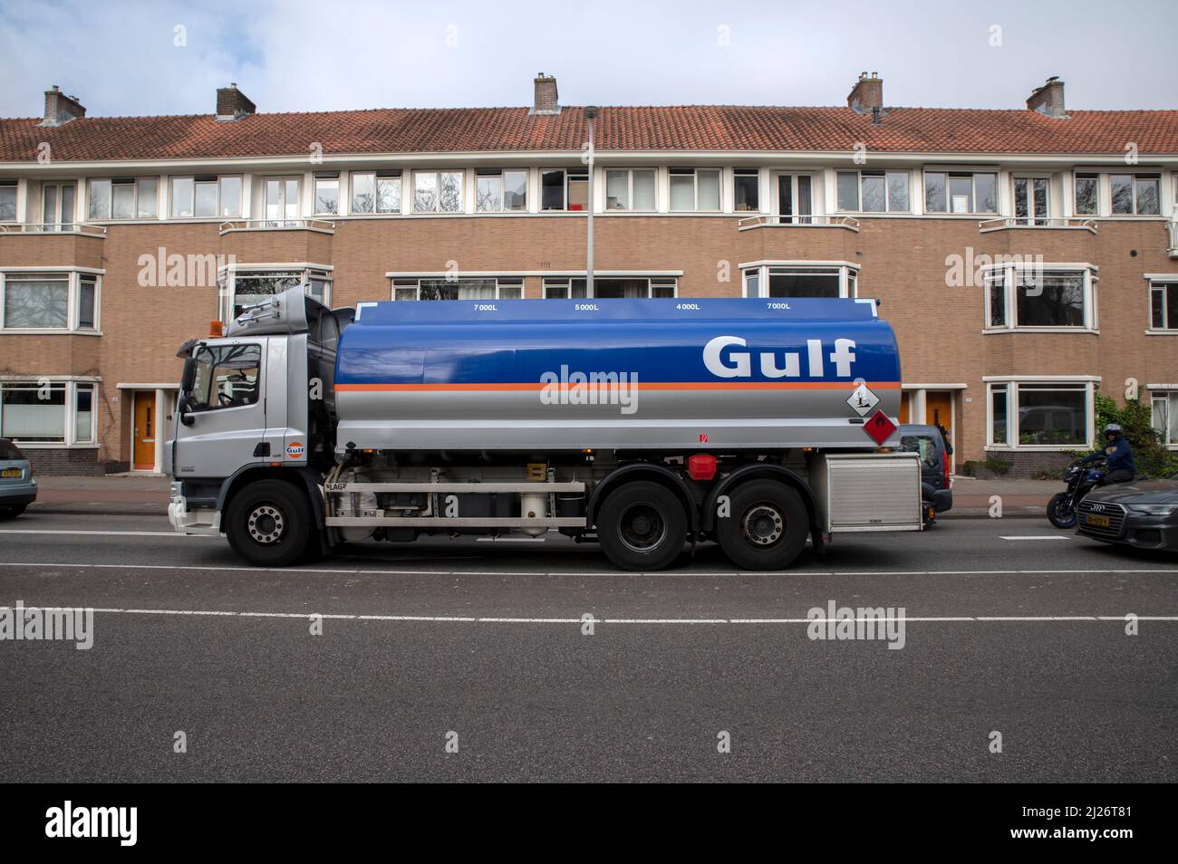 Gulf Company Truck At Amsterdam The Netherlands 29-3-2022 Stock Photo ...