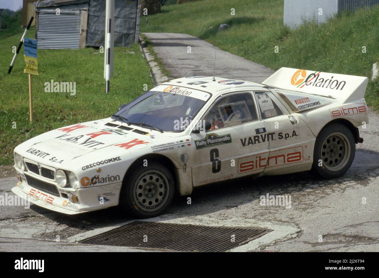 Paolo Alessandrini (ITA) Alessandro Alessandrini (ITA) Lancia Rally 037 ...