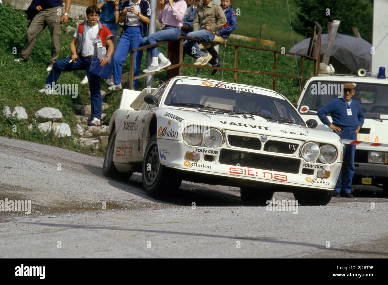 Paolo Alessandrini (ITA) Alessandro Alessandrini (ITA) Lancia Rally 037 ...