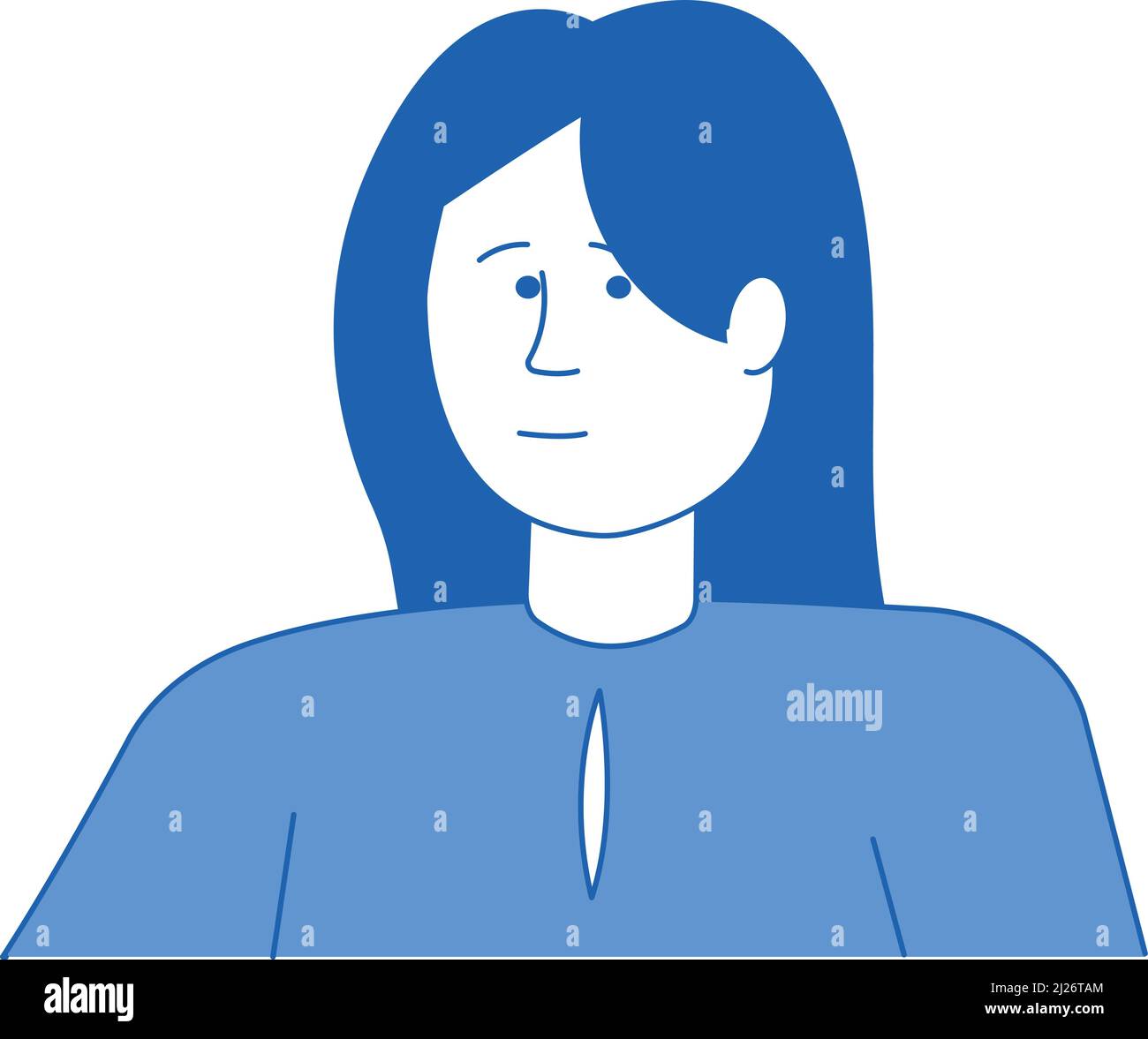 Woman face portrait. Generic app profile picture Stock Vector Image ...