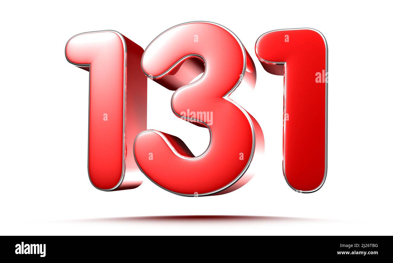 3d number 131 hi-res stock photography and images - Alamy